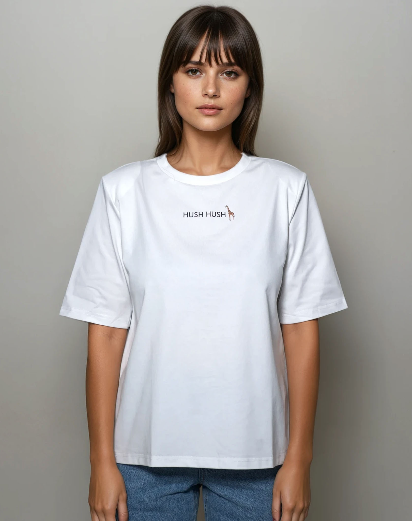 HUSH HUSH T-SHIRT - WHITE | I AM THE COMPANY ®️